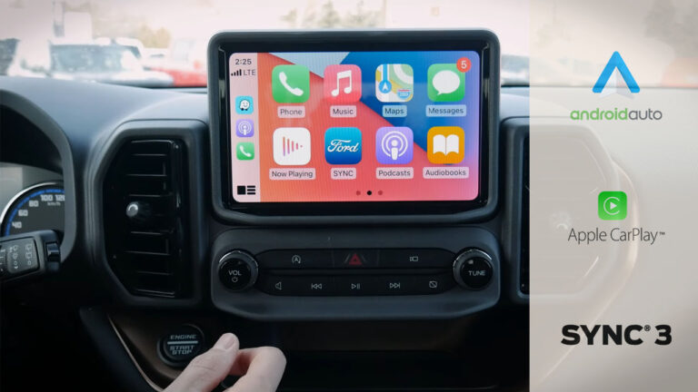 How to connect a phone to the Ford Bronco Sport