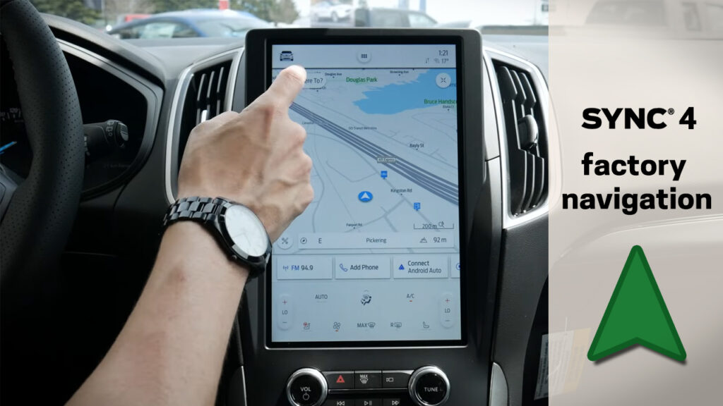 How to use Sync 4 navigation in the Ford Edge
